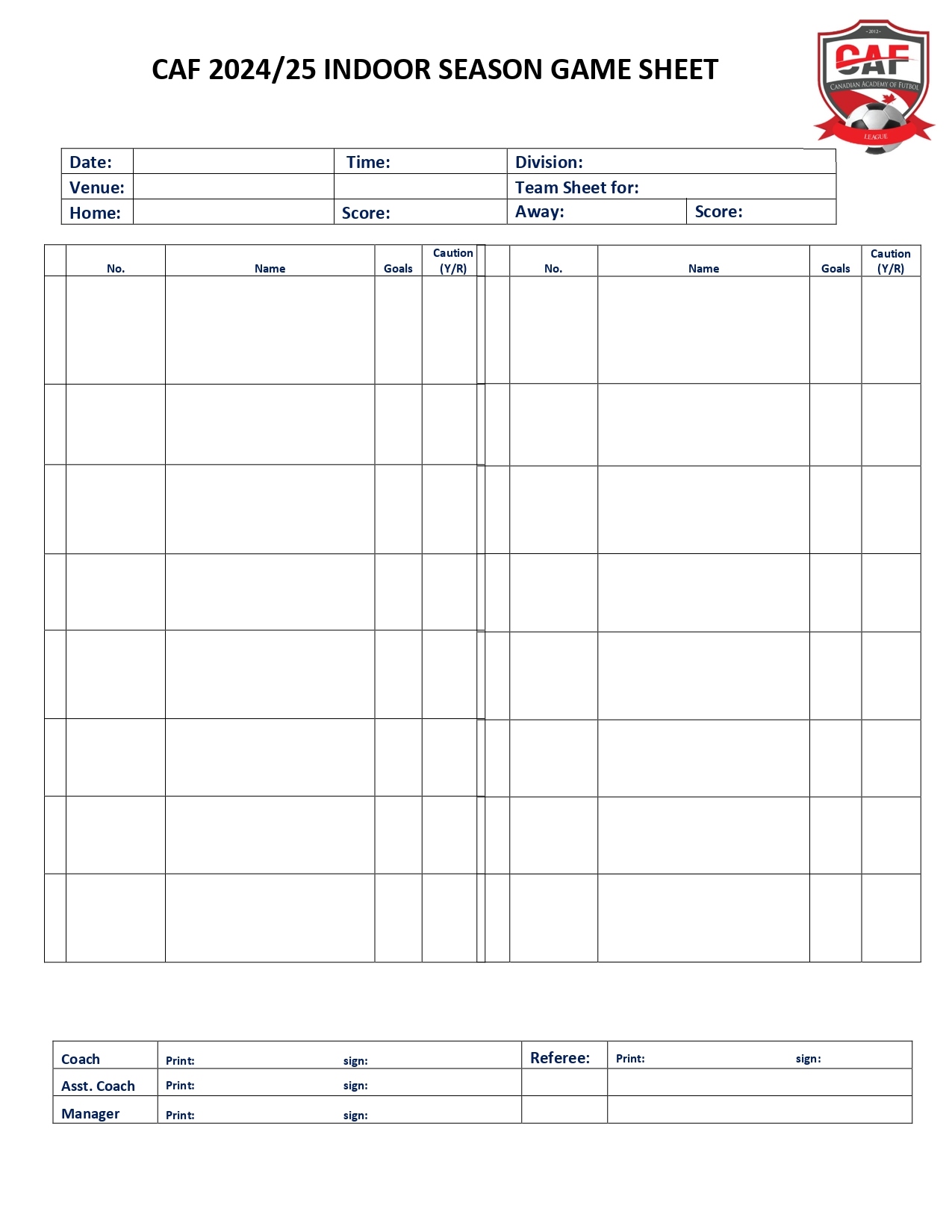 Canadian Academy of Futbol